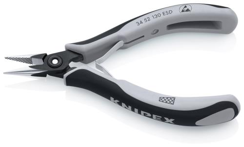 仕様：●メーカー:KNIPEX(クニペックス)●型番:3452130ESD●全長:135mm●ハンドル:コンフォート(ESD)●先端(幅×厚み):1.5×1.5mm●先端形状:平丸●材質:高級ボールベアリング鋼●重量(g):61●バネ付●★...