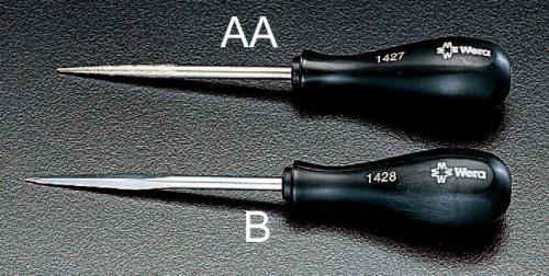 仕様：●メーカー:Wera●型番:027405●商品名:1427●先端:丸型●軸径(mm):6●軸長(mm):105●ハンドル長(mm):92●穴あけ作業の準備などに使えます。商品画像に関する注意事項：●画像に数字等の情報が入っている場合は...