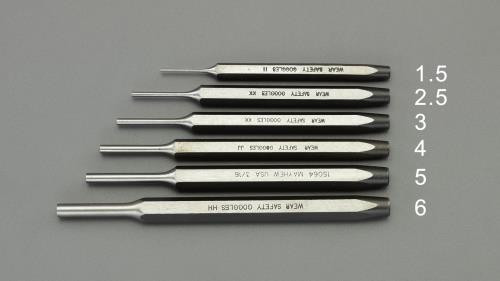 仕様：●材質:S2合金●先端径:6.4mm●全長:146mm●ロックウェル硬さ:53~57●重量(g):76●注:使用の際は保護メガネをつけて下さい。商品画像に関する注意事項：●画像に数字等の情報が入っている場合は、　品番末尾が対象商品の画...