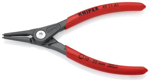 仕様：●メーカー:KNIPEX(クニペックス)●型番:4911A1●リング径:10~25mm●全長:140mm●先端径:φ1.3×1.6mm(ピン径×長さ)●材質:高品質クロムバナジウム鋼●重量(g):100●先端ピン 強力バネ鋼●ねじるこ...