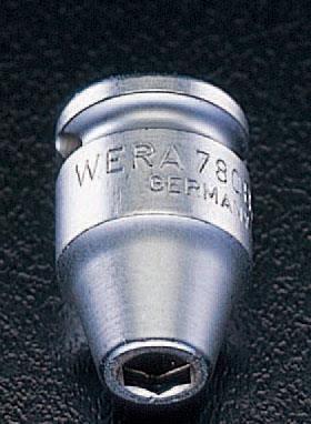 仕様：●メーカー:Wera●型番:042655●商品名:780B●差込角:3/8”●六角対辺:1/4”●全長(mm):30●外径(mm):19●重量(g):37●ボールロック付き商品画像に関する注意事項：●画像に数字等の情報が入っている場合...