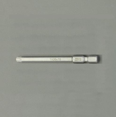 仕様：●メーカー:Wera●型番:060110●商品名:867/4Z●六角シャンク:1/4”●サイズ:T20●入数:1本●軸径(mm):4.5●鍛造鋼製●スタンダード品商品画像に関する注意事項：●画像に数字等の情報が入っている場合は、　品番...