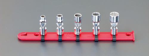 仕様：●差込角:1/4”●対辺:1/4”、5/16”、3/8”、7/16”、1/2”●外径:9.5~17.1mm●全長:31~37mm●材質:スチール●総重量:138g●5個組●ホルダー付●12ポイント商品画像に関する注意事項：●画像に数字...