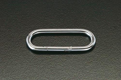 仕様：●内寸:38×13mm●線径:4mm●開口:7mm●使用荷重:20kg●材質:SUS304●サイズ(mm):D:4、L:38、W:13、S:7●重量:9g商品画像に関する注意事項：●※サイズ詳細は、エスコ寸法図を参照下さい。●画像に数...