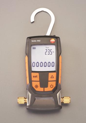 仕様：●メーカー:テストー(testo)●型番:05605522(testo552BT)●測定範囲:0~20,000ミクロン●サイズ:165(W)×55(D)×250(H)mm※250(H)はフックを入れた高さです。本体の高さは約160mm...