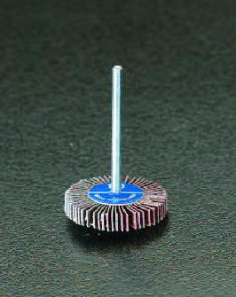 仕様：●軸径:3mm●直径:30mm●高さ:5mm●最大回転数:25000rpm●軸長:38mm●砥粒:アルミ酸化物●粒度:#180●研磨砥粒はアルミ酸化物を使用●狭いところの仕上げ、研磨に商品画像に関する注意事項：●画像に数字等の情報が入...