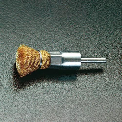 仕様：●外径:13mm●線径:0.1mm●毛丈:20mm●最大回転数:3,000rpm●軸径:6.0mm●材質:真鍮●軸長:24mm●全長:75mm●【注意】・作業をする時は必ず保護メガネやフェイスシールドを装着して目の安全を確保してくださ...