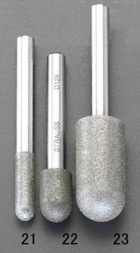 仕様：●刃径:10mm●刃長:15mm●全長:55mm●軸径:6.0mm●砥粒:ダイヤモンドパウダー(D126)●粒度:#140●ブランク材:クロムモリブデン鋼●電着タイプ●切れ味が良く、ダイヤが長持ちします。商品画像に関する注意事項：●画...