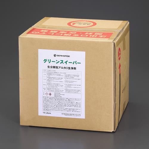 仕様：●希釈:原液~10倍●内容量:18L●用途:産業機械等の強力な油汚れの除去自動車のエンジンルーム等の頑固な汚れの除去水垢、油垢等のついた外壁塗装面の洗浄整備工場など、油で汚れたフロアーの洗浄フロアーワックス等の除去●液体●アルカリ性●...