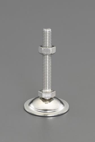 仕様：●材質:ステンレス(SUS304)●ベース径:30mm●ねじ:M6×80mm●耐荷重:1200kg●色:光沢バレル●使用方法(★)1設置する機械等のネジ穴にアジャスターボルトを差し込みます。2設置したい高さまで、ネジ部をねじ込みます。...