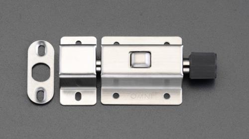 仕様：●材質:SUS304(ヘアライン仕上)、軟鋼線材(SWRM)(ニッケルメッキ)●ストローク:10.5mm●A:61.4mm●B:34mm●C:40mm●D:18.4mm●重量:60g●ツマミを押して施錠、プッシュボタンで開錠●鉄ニッケ...
