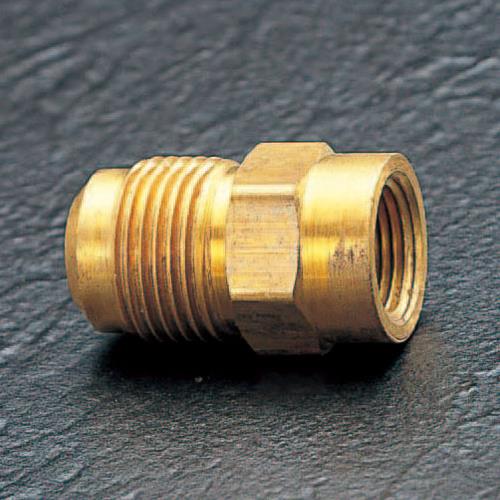 仕様：●オスねじ(フレアー):1/2”●メスねじ(NPT):3/8”●材質:真鍮●対辺:20.6mm●重量:約52g●入数:1個●推奨最大使用耐圧:700psi(約4.8Mpa)●真鍮でできており、漏出の可能性を無くしています。●機械加工さ...