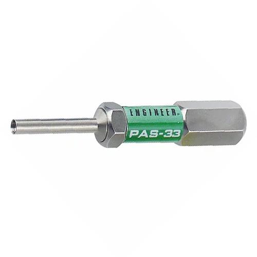 仕様：●メーカー:エンジニア●型番:PAS-33●用途:接続端子の取り外しに●全長:62mm●先端外径:φ3.6mm●先端内径:φ3.1mm●先端長さ:21mm●重量:20g●適合品:【モレックス】1545シリーズ:ピン用【モレックス】31...