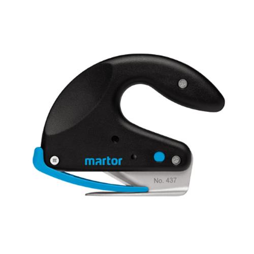 仕様：●メーカー:martor(マーター)●型番:437.02●サイズ:110×85×18mm●刃幅:22mm(切断面は11mm)●刃厚:0.4mm●刃長:43mm●重量:74g●切込み深さ:7mm●押し切りタイプのシートカッター (前方へ...