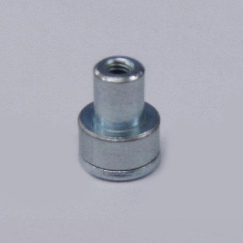 仕様：●直径:13mm●厚み:4.5mm●全高(ねじ穴込):11.5mm●ねじ受外径:6mm●ネジサイズ:M3●吸着力:60N(6kgf)●材質:ネオジウム磁石(N35・ニッケルメッキ加工)、軟鋼(亜鉛メッキ)●使用温度:80°C以下●雌ね...