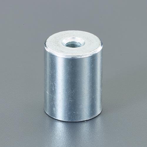 仕様：●直径:25mm●高さ:35mm●ねじサイズ:M6●重量:250g●吸着力:80(8.0kgf)●材質:磁石:アルニコ磁石(Alnico5)本体:軟鋼(亜鉛メッキ)スペーサー:真鍮●使用温度:220°C以下●ねじ部品の取り付けに最適な...
