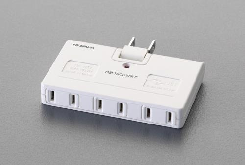 仕様：●メーカー:ヤザワコーポレーション●型番:Y02UK300WH●コンセント:2P×3口●定格:15A・125V(1,500W)●雷サージ機能:最大サージ電圧:4,500V制限電圧:330V●サイズ:86(W)×14(D)×56(H)m...