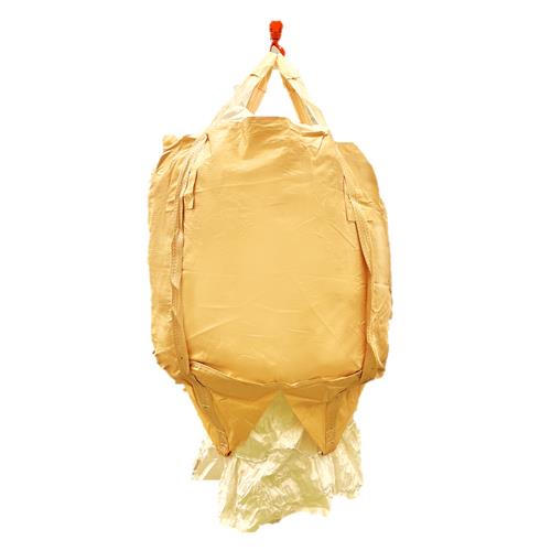 仕様：●メーカー:テザック●型番:TSJ-1 A●容量:1000L●耐荷重:1000kg●排出口:全開●JIS準拠:Z1651:2017●サイズ:φ1100×1100(H)mm●材質:ポリプロピレン●重量:約2kg●ベルト:70mm●底部形...