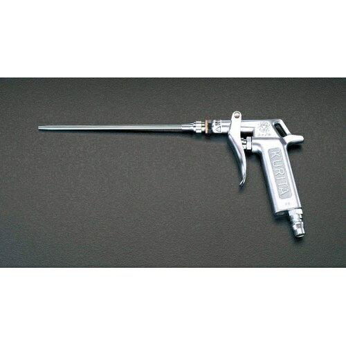 仕様：●メーカー:栗田製作所●型番:AG50LP●使用圧力:0.7MPa●穴径:2mm●エアー量:135L/min●ノズル長:200mm●本体材質:アルミダイカスト●ホース取付ねじ:G1/4”●エアー流量調整付●プラグ付●プラグを取った際、...