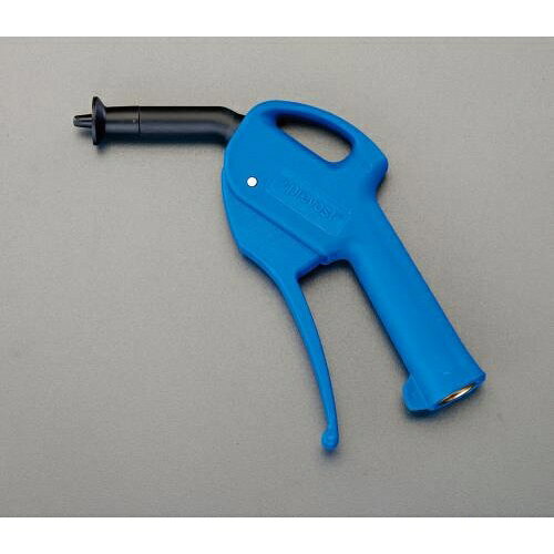 仕様：●最大使用圧力:1.0MPa●エアー量:450L/min●ホース取付ねじ:G1/4”●穴径:2mm●ノズル長:61mm●騒音値:82dB●本体材質:ポリアミド樹脂●直径20mmのエアーカーテンを作り、チリや埃のはね返りを防いで事故を防...