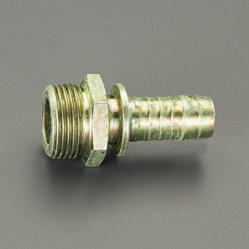 仕様：●適用流体:圧縮空気●使用圧力:2.5MPa●適合ホース内径:13mm●ねじ径:G1/2”●全長:73mm●六角対辺:22mm●ねじ有効長:15mm●タケノコ有効長:40mm●内径:10mm●重量:75g●材質:スチール(亜鉛メッキ)...