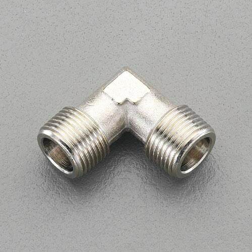 仕様：●適用流体:圧縮空気、ガスなど●最高使用圧力:0.8MPa●ねじ径:R1/8”●全長:17.8mm●対辺:9mm●ねじ有効長:8mm●重量:10g●材質:真鍮(ニッケルメッキ)商品画像に関する注意事項：●※サイズ詳細は、エスコ寸法図を...