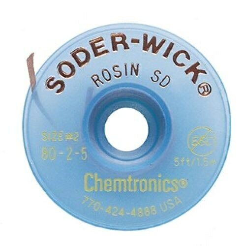 仕様：●幅:1.5mm●入数:1個●長さ:1.5m●用途:マイクロサーキット●細い撚り線にフラックスをしみこませた半田吸取りワイヤー●ハンダゴテで加熱。簡単にハンダを除去。●生産ライン、研究所、フィールドメンテナンス、コンパクトなソダーウィ...