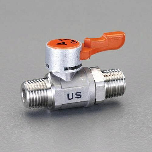仕様：●メーカー:アソー(ASOH)●型番:US-1033●取付ねじ:R3/8”×R3/8”●使用圧力:0.98MPa以下(※真空状態では使用不可)●使用温度:-10~120°C(凍結無きこと)●材質:ステンレス●両外ネジ型のステンレス製ミ...