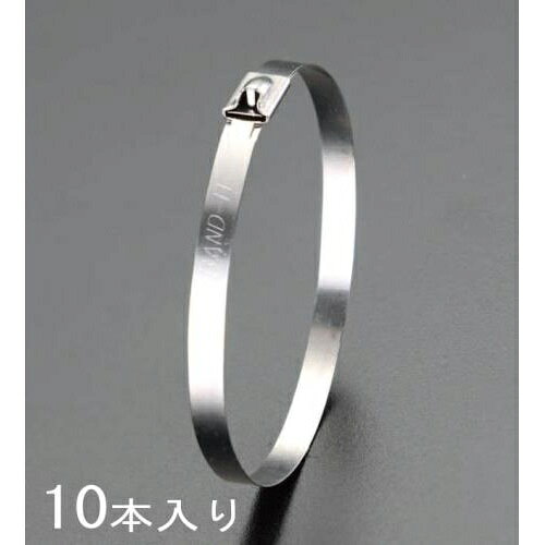 仕様：●メーカー:BAND-IT(バンド・イット)●型番:KE1158●商品名:Ball-Lock Tie(ボールロックタイ)●全長:520mm●幅:4.6mm●厚み:0.25mm●最大直径:152mm●使用荷重:90kg●材質:SUS30...