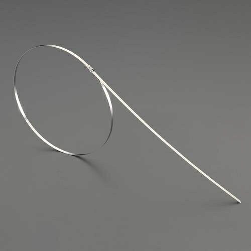仕様：●材質:SUS304●全長:201mm●幅:4.6mm●厚み:0.25mm●最大直径:51mm●最小直径:12.7mm●耐荷重:45kg●引張強度:445N●使用温度範囲:-60~300°C●重量:約3g(1本あたり)●入数:10本●...