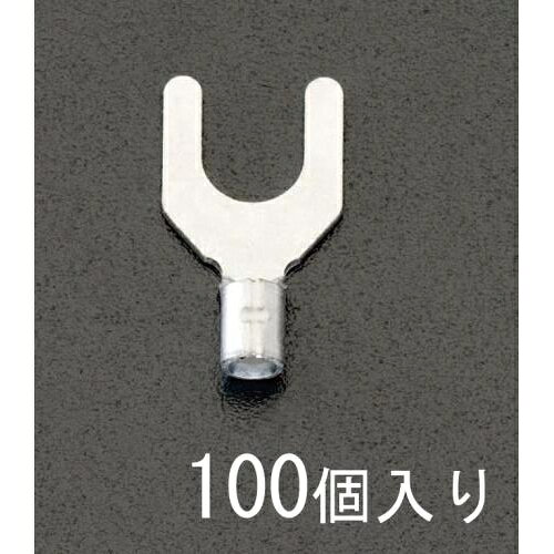 仕様：●メーカー:ニチフ●型式:3.5Y-4●電線抱合範囲:単線:1.82~2.4mm撚線:2.63~4.6mm2AWG:12●スタッド径:4.3mm●全長:18mm●材質:無酸素銅 (電気すずメッキ)●入数:100個●銅線用裸圧着端子 先...