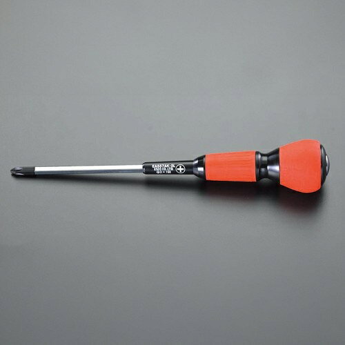 仕様：●メーカー:ESCOオリジナル●先端:(+)#2●軸径:6.3mm●軸長:100mm●重量:131g●生産国:日本●打撃できる貫通柄●ハンドルは手の平に収まる抜群のフィット感●押しながらトルクもよく伝わるグリップ形状●六角軸形状●先端...