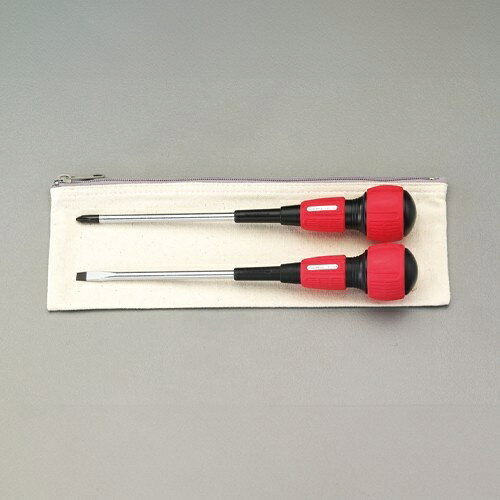 仕様：●メーカー:ESCOオリジナル●入組み点数:2●:(+)#2(-)6.0mm●軸径:(+)#2:6.3mm●刃厚:0.9mm●軸長:150mm●工具袋サイズ:300×100mm●生産国:日本●ハンドルは手の平に収まる抜群のフィット感●...
