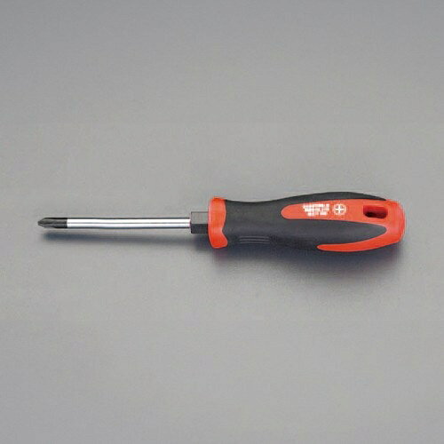 仕様：●メーカー:ESCOオリジナル●先端:(+)#2●軸径:6.3mm●軸長:100mm●手元六角対辺:12mm●生産国:日本●六角ボルスター付のためスパナ・レンチの併用でトルクをかけたねじ締めや緩め作業が可能●ハンドルはエラストマー樹脂...