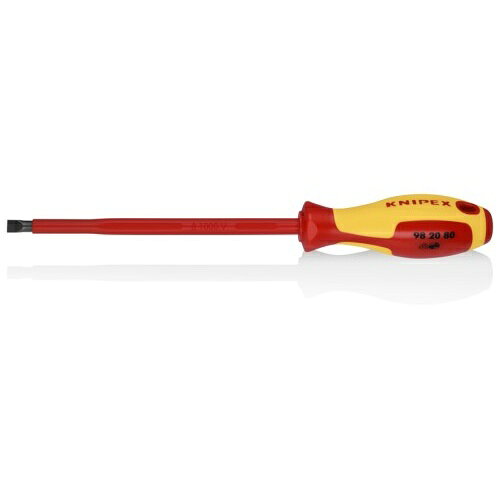 仕様：●メーカー:KNIPEX(クニペックス)●型番:98 20 80●刃幅×刃厚:8.0×1.2mm●軸長:175mm●全長:295mm●非絶縁ブレード長:15mm●ハンドル長:120mm●重量:152g●1000V絶縁●疲労を軽減し最適...