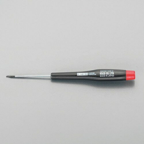 仕様：●メーカー:ESCOオリジナル●先端:(+)#0●軸径:3.0mm●軸長:50mm●全長:144mm●ブレード材質:クロムバナジウム鋼●生産国:日本●表面処理はブラックポイント仕上でメッキ層の影響をうけにくい高精密仕様●ハンドルは耐油...