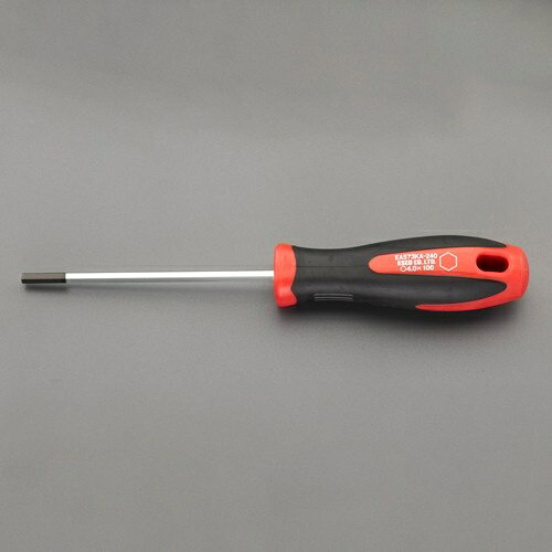 仕様：●メーカー:ESCOオリジナル●先端サイズ:4.0mm●軸長:100mm●生産国:日本●ハンドルはエラストマー樹脂を用いたエアークッション仕様で手になじむグリップ感商品画像に関する注意事項：●画像に数字等の情報が入っている場合は、　品...