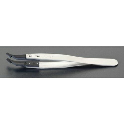 仕様：●先端:特殊●全長:120mm●耐熱温度:240°C●材質:チップ:ポリアミド系合成繊維(ESD)ハンドル:ステンレス●先端:φ1.7mm穴付●先端幅:2.5mm商品画像に関する注意事項：●画像に数字等の情報が入っている場合は、　品番...