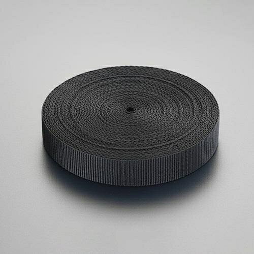 仕様：●厚さ×巾×長さ:1.0mm×20mm×50m●カラー:黒●材質:ポリプロピレン●引っ張り強度:241Kgf●重量:約400g●経糸と緯糸を2本以上連続して織りあわせているので、繊維の密度が高く強度の大きいバンドです。●※平織バンドは...