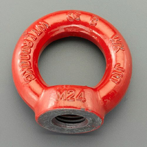 仕様：●使用荷重:8.0 t●内径:50mm●線径:20mm●ねじ径:M24●重量:720g●材質:高張力合金鋼●並目ねじ商品画像に関する注意事項：●画像に数字等の情報が入っている場合は、　品番末尾が対象商品の画像となります。