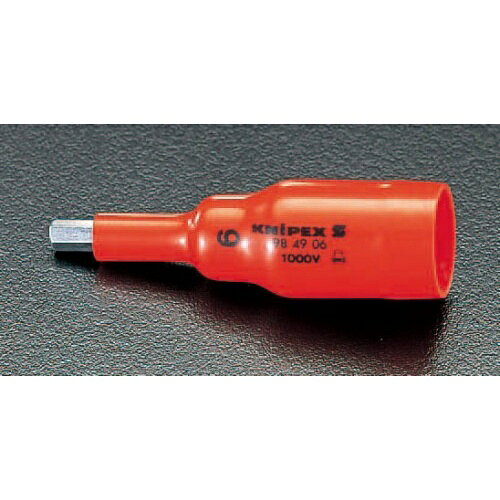 仕様：●メーカー:KNIPEX(クニペックス)●型番:98 49 08●全長:75mm●差込角:1/2”●六角サイズ:8mm●非絶縁のブレード長:11mm(±2)●重量:87g●1000V絶縁商品画像に関する注意事項：●画像に数字等の情報が...