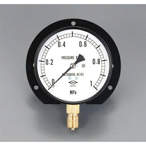 仕様：●接続:G(PF)3/8”●圧力(MPa):0~2●ゲージ径:100mm●外径:128mm●使用流体:水、空気、油など●ケース材質:合金製●接液部材質:アルミブラス●厚さ:43mm(本体)●ネジ穴径:φ5.5mm×3ヶ所●使用温度:1...