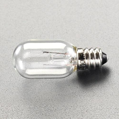 仕様：●口金:E12ベース●サイズ:φ20×48mm●電圧:110V●消費電力:20W●入数:5個●分配電盤、電飾用、表示灯用ランプ●中ナツメ球●ガラス球●※電球ガラスが茶色くなっている場合がございますが、製品の個体差で、品質上問題なくご使...