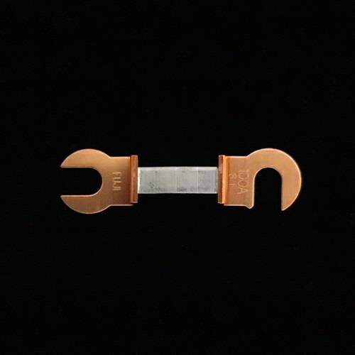 仕様：●メーカー:冨士端子工業●型番:CUF 100A/55mm●定格電圧:250V●定格電流:100A●取付ピッチ:55mm●溶断特性:B種●入数:2本●板状可溶体(鉛合金)●低圧電路の過電流保護用●電気用品安全法およびJIS C 835...