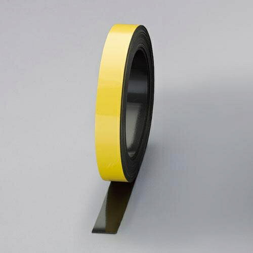 仕様：●カラー:黄●長さ:10m●幅:30mm●厚み:0.5mm●吸着能力:28gf/cm2●材質:フェライト磁石、ビニール●使用温度:-40~60°C●着磁:片面●必要な分だけカットでき、無駄なく効率よく使えます●金属製のラックやキャビネ...