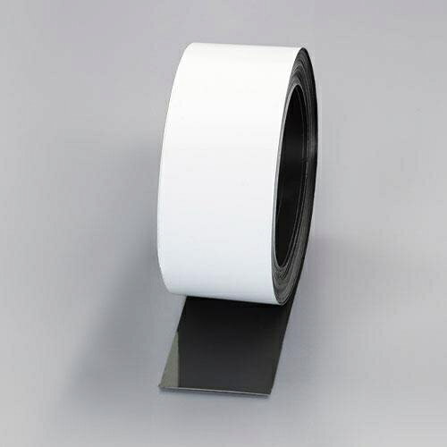 仕様：●カラー:白●長さ:10m●幅:30mm●厚み:0.5mm●吸着能力:28gf/cm2●材質:フェライト磁石、ビニール●使用温度:-40~60°C●着磁:片面●必要な分だけカットでき、無駄なく効率よく使えます●金属製のラックやキャビネ...