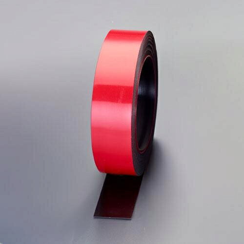仕様：●カラー:赤●長さ:10m●幅:20mm●厚み:0.5mm●吸着能力:28gf/cm2●材質:フェライト磁石、ビニール●使用温度:-40~60°C●着磁:片面●必要な分だけカットでき、無駄なく効率よく使えます●金属製のラックやキャビネ...