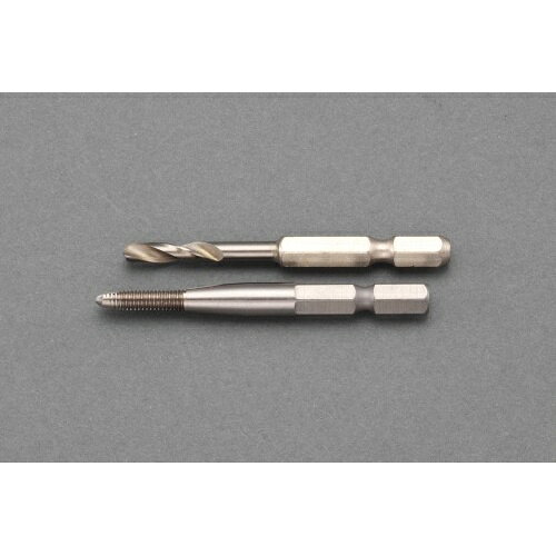 仕様：●六角シャンク:6.35mm●呼び:M6●ピッチ:1.0mm●タップ長:6mm●くびれ部分までの長さ:14mm●全長:70mm●下穴ドリル径:5.1mm●対応加工材厚み:6mm以下●回転数:鉄工:500rpm非鉄・樹脂:750rpm●...
