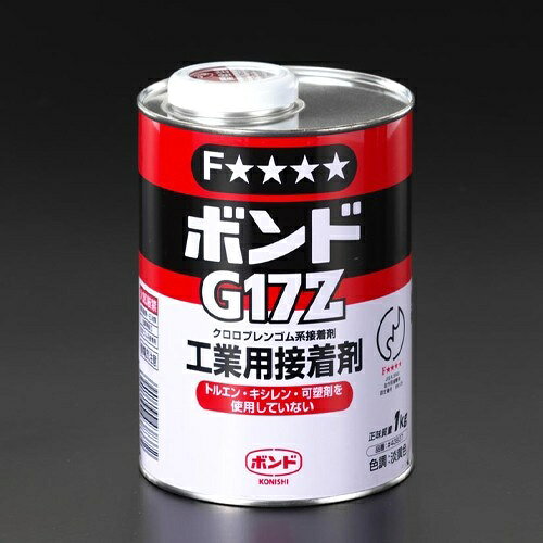仕様：●メーカー:コニシ●型番:#43837●商品名:G17Z●内容量:1kg●使用温度範囲:10~35°C●色:淡黄色●硬化時間:貼り合わせ、養生後直ちに(20°C)●可使時間:5~15分乾燥させてから(20°C)●完全硬化時間:24~7...