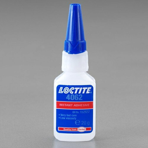 仕様：●メーカー:LOCTITE(ロックタイト)●型番:1920908●商品名:4062●内容量:20g●使用温度範囲:-55~80°C●色:透明●硬化時間:3~20秒●主成分:シアノアクリレート系●超高速難接着用●低粘度●ほとんどのプラス...